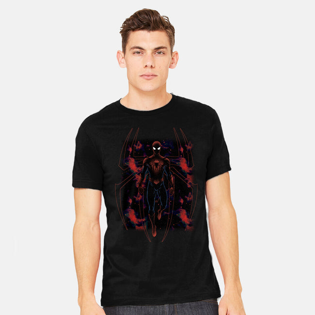 Spider Shadow Nebula-Mens-Heavyweight-Tee-Astrobot Invention by TeeFury