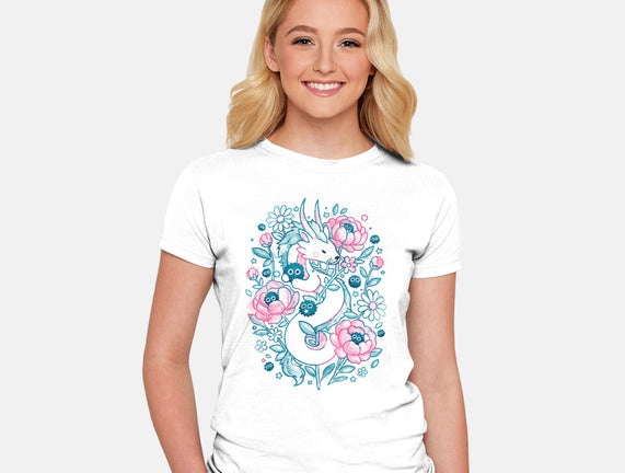Blossom Spirit-Womens-Fitted-Tee-Arigatees by TeeFury