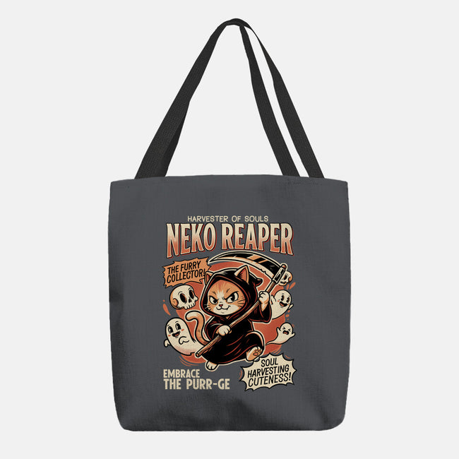 Neko Reaper-None-Basic Tote-Bag-P1yu5h by TeeFury