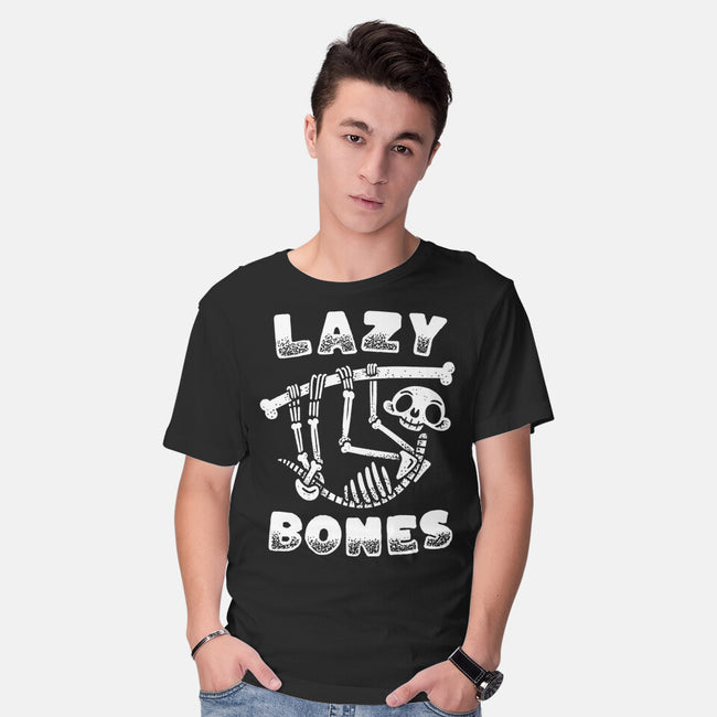 Lazy Bones Mens Basic Tee Aarons Art Room By Teefury