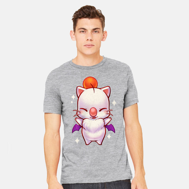 Cute Moogle Hug-mens heavyweight tee-BlancaVidal by TeeFury